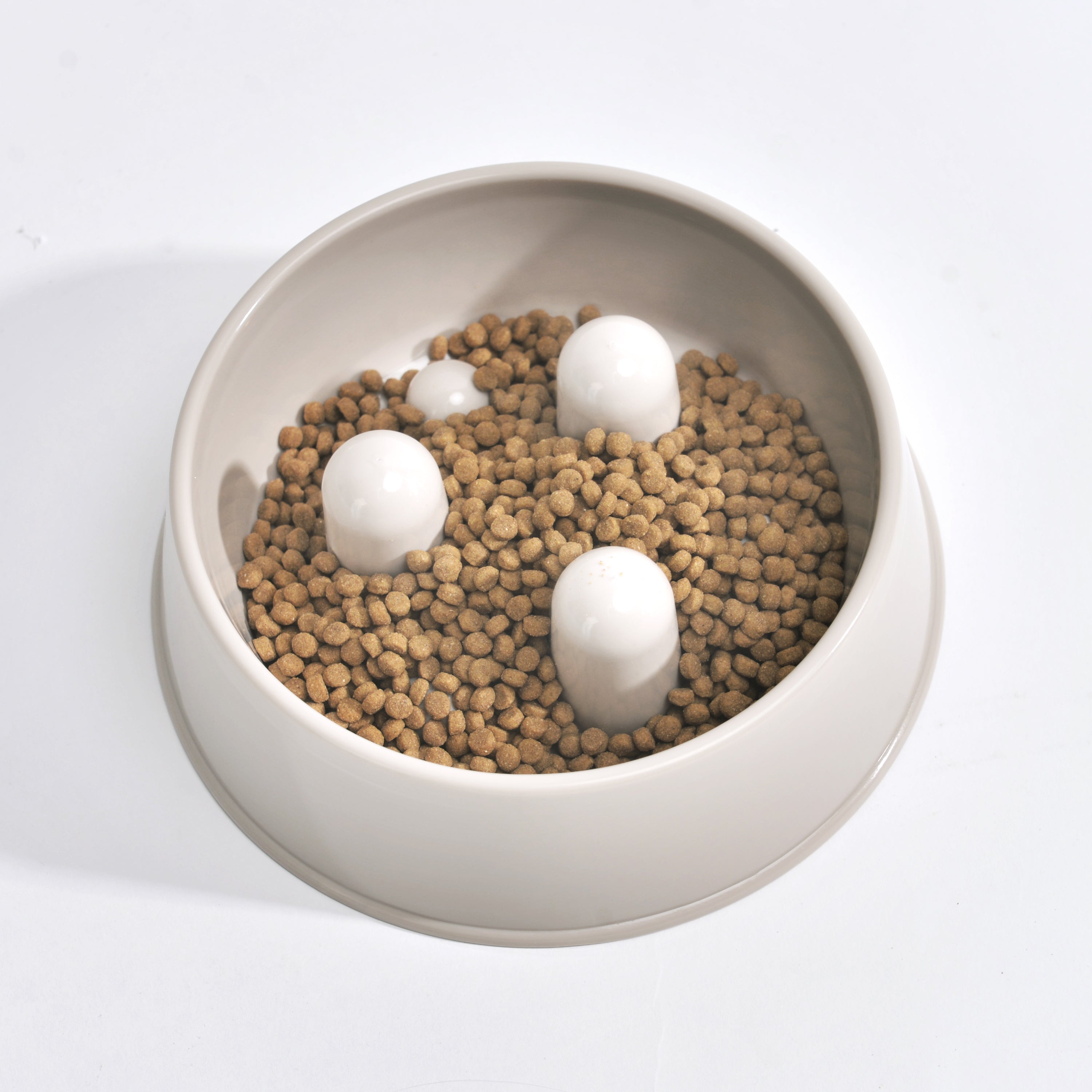 Slowfood Anti-Gulp Bowl Cat & Dog (Cappuccino) - Small Ø20cm